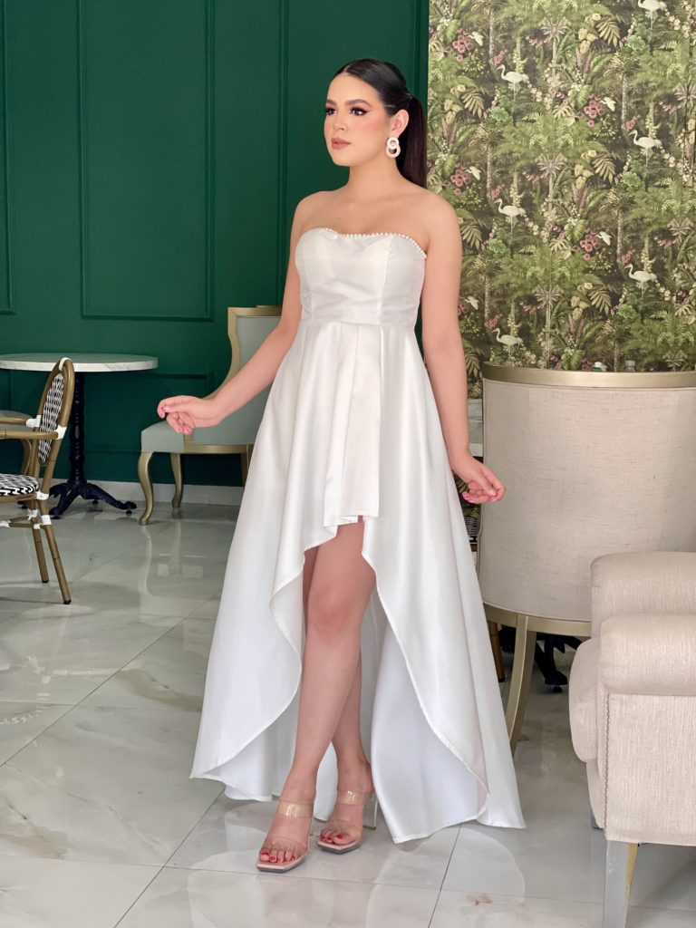 Vestido Corto Y Largo Straple Inna Boutique